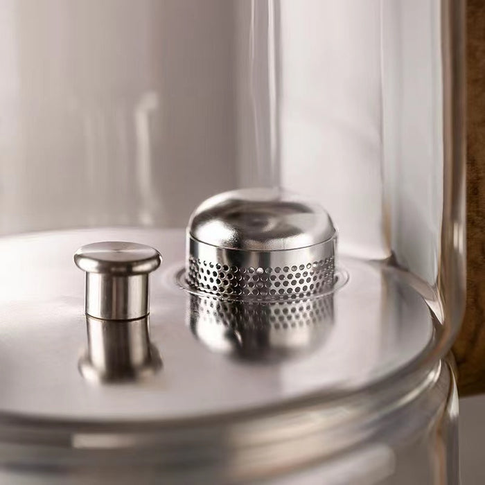Household floating cup glass high-temperature magnetic suction filtrat